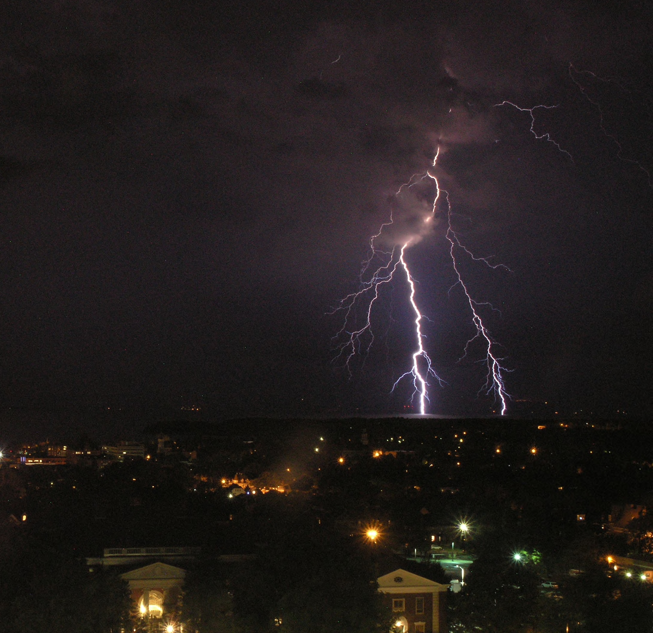 Lightning strike captured by Burlington haze monitors : r/pics